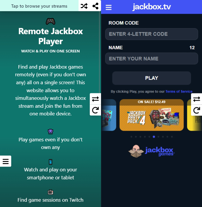 Remote Jackbox Player